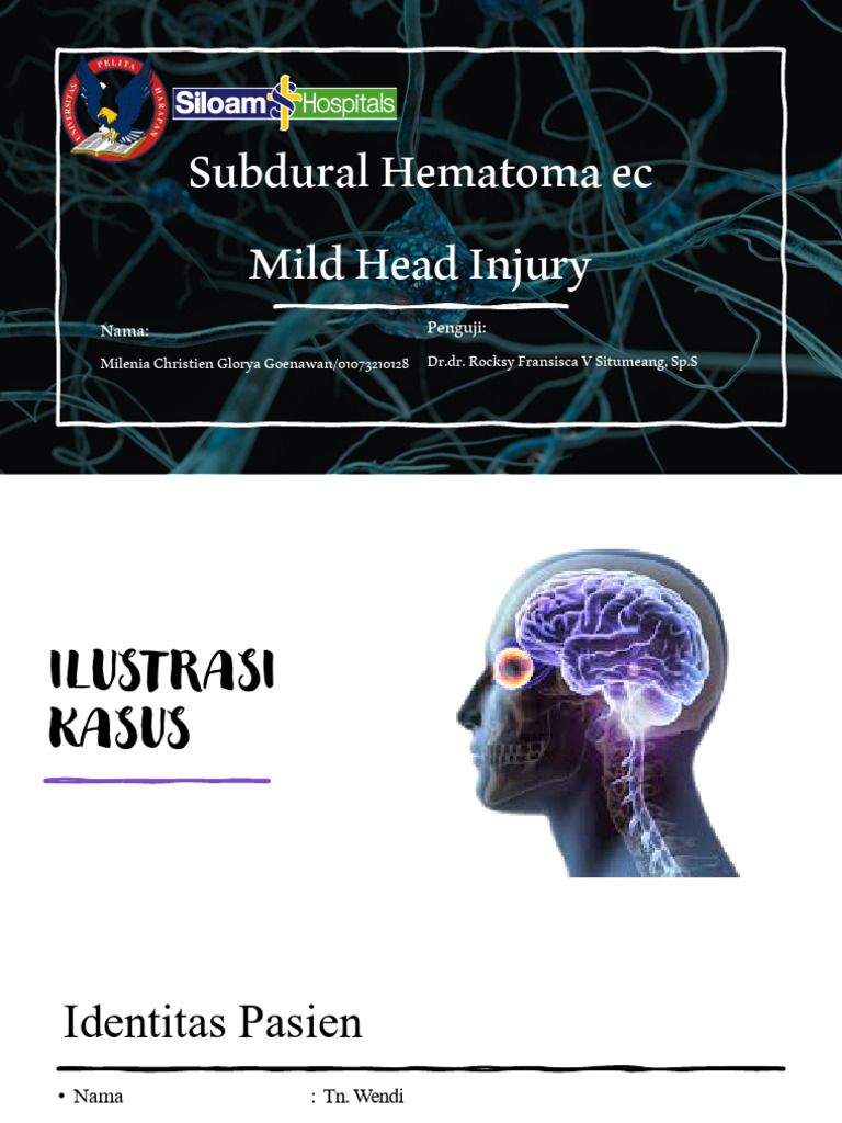 Diagnosis Subdural Hematoma Pasien 27 Tahun | PDF