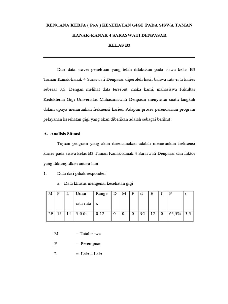 Contoh LAPORAN POA | PDF | Karier & Perkembangan | Kesehatan Holistik