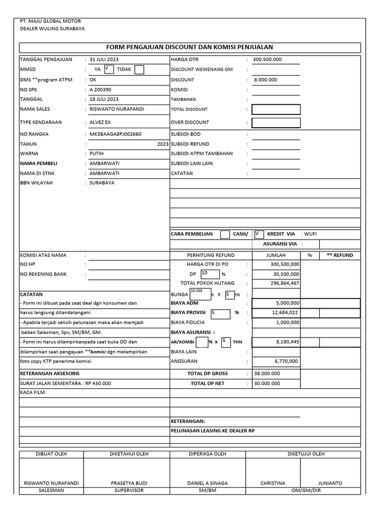 Form Diskon 2023 Pdf