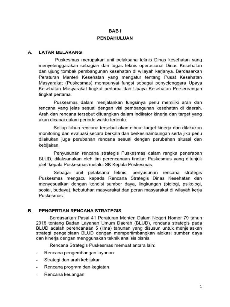 Renstra BLUD Waluya Edit 710 | PDF