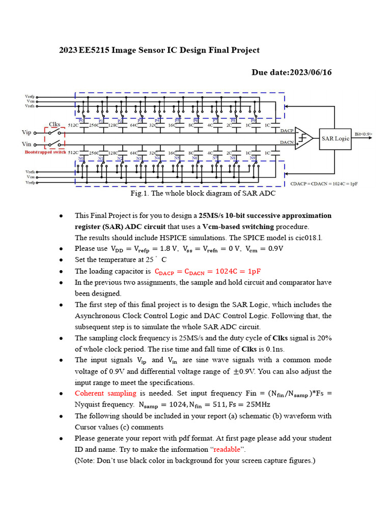 CIS Final Project | PDF | Analog To Digital Converter | Electronic Circuits