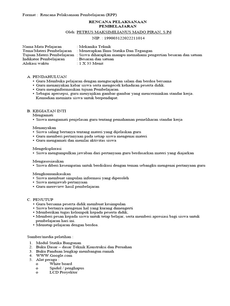 RPP CGP - 11 Koko | PDF