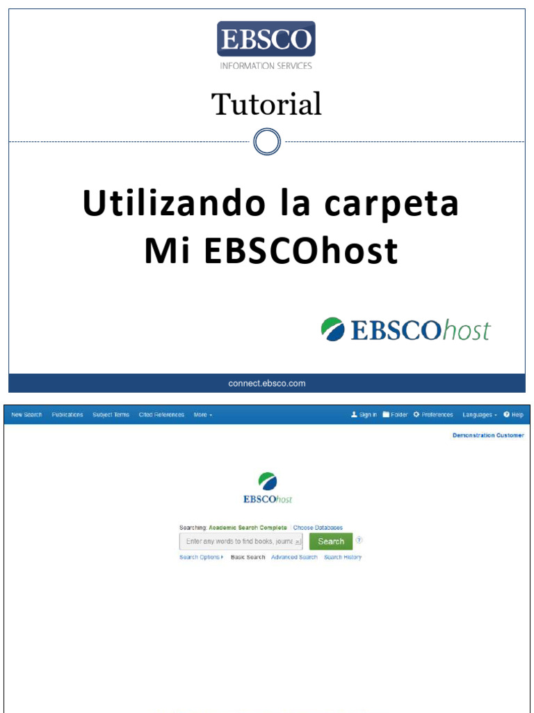 Utilizando La Carpeta Mi EBSCOhost | PDF | Contraseña | Informática