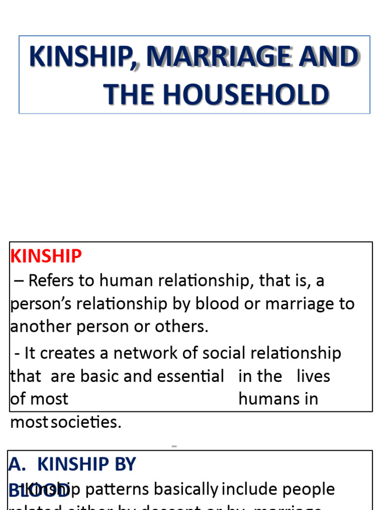 Study Now | PDF | Kinship | Marriage