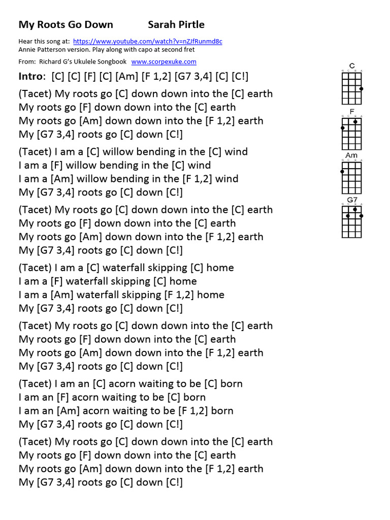 My Roots Go Down Sarah Pirtle | PDF