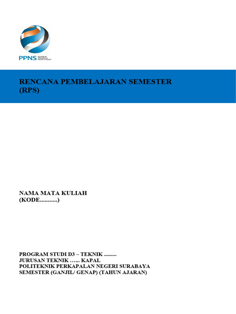 Contoh RPS Kurikulum Tefa-17 Minggu 2022 | PDF