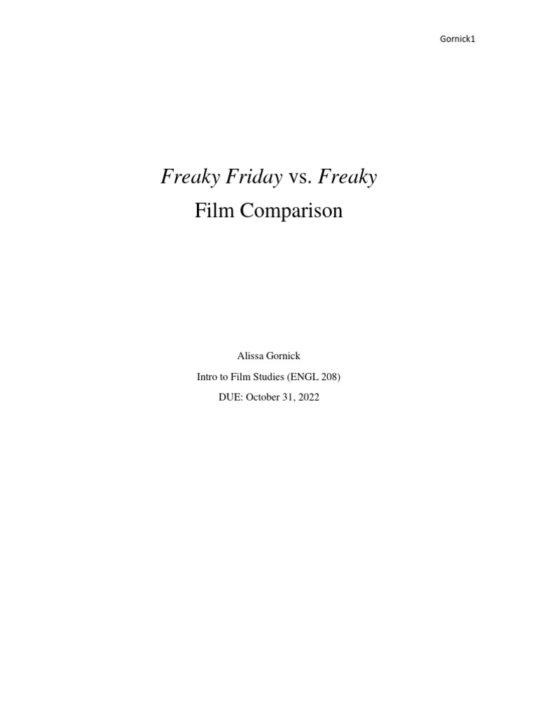 Paper Freaky Friday V | PDF | Mystery, Thriller & Crime Fiction