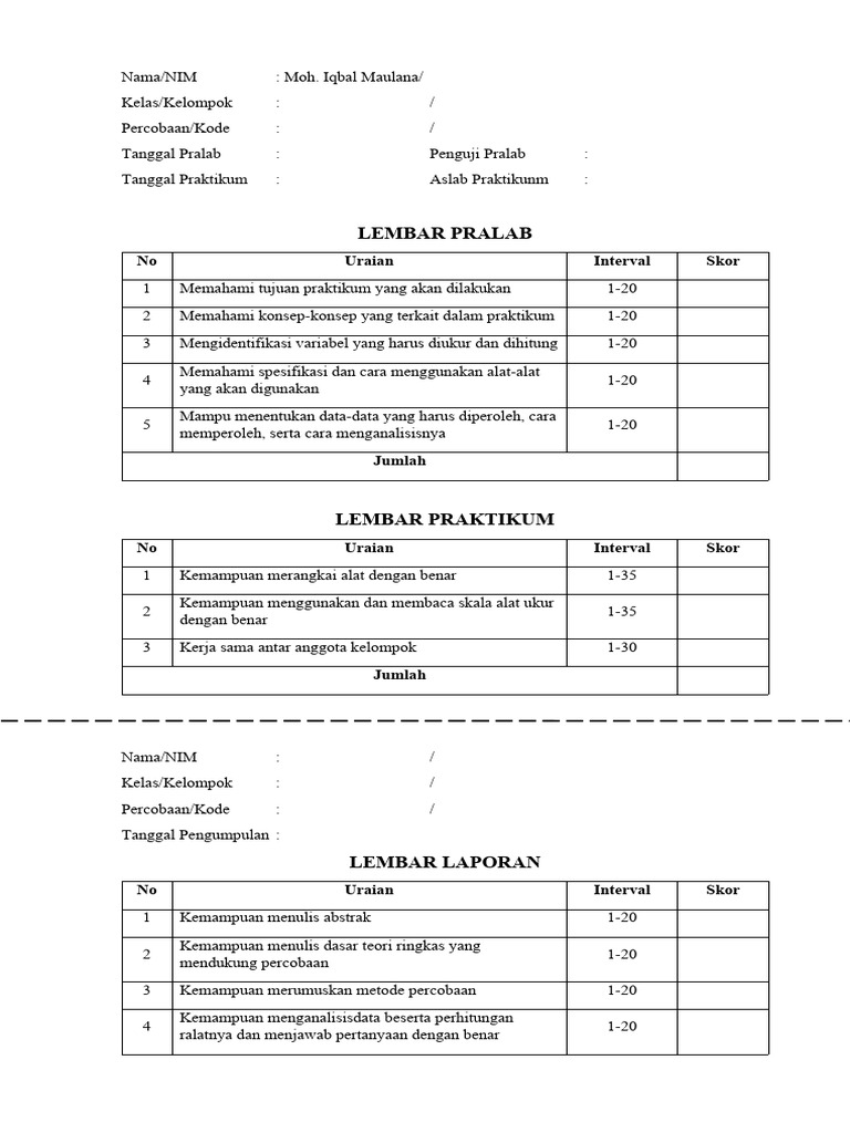 Lembar Pralab-1 | PDF