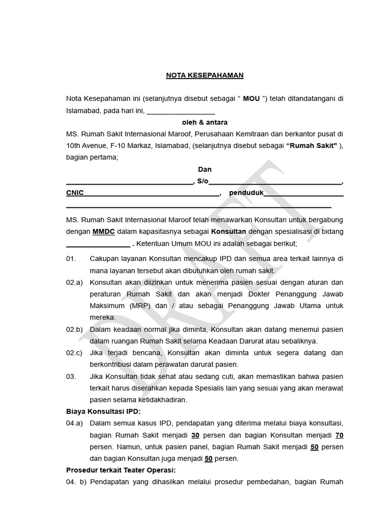 Dokter MOU | PDF