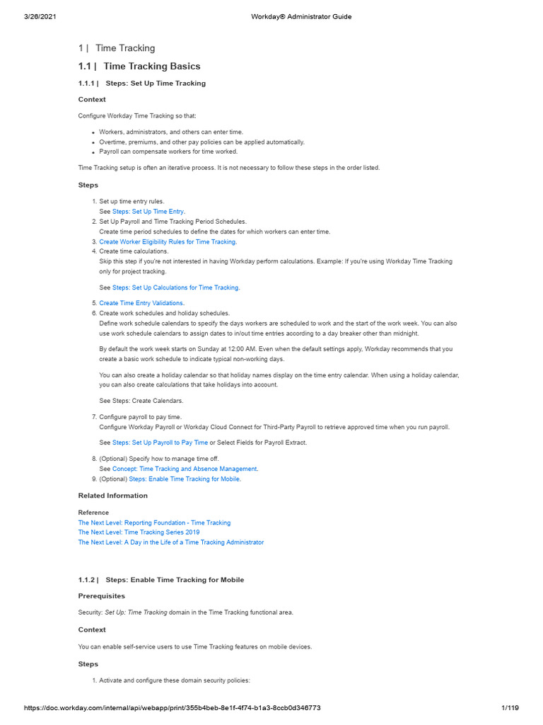 Workday Time Tracking PDF | PDF | Working Time | Rounding