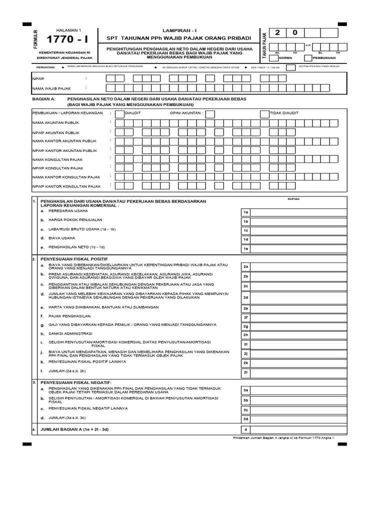 Lampiran Formulir 1770 Dokter | PDF