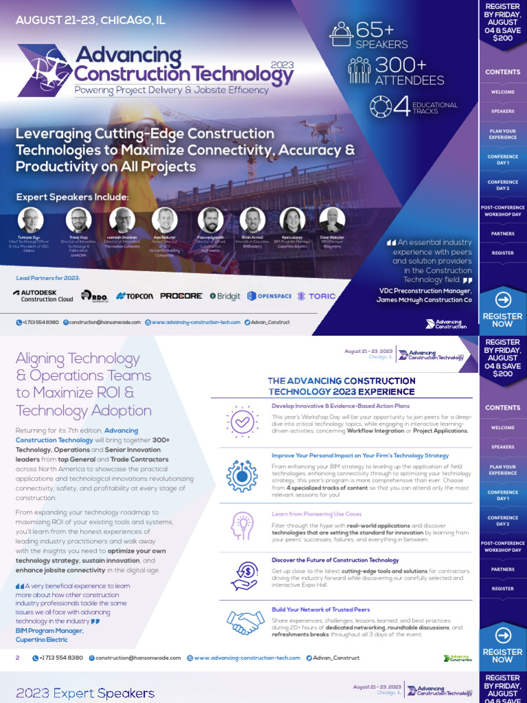Advancing Construction Tech 2023 | PDF