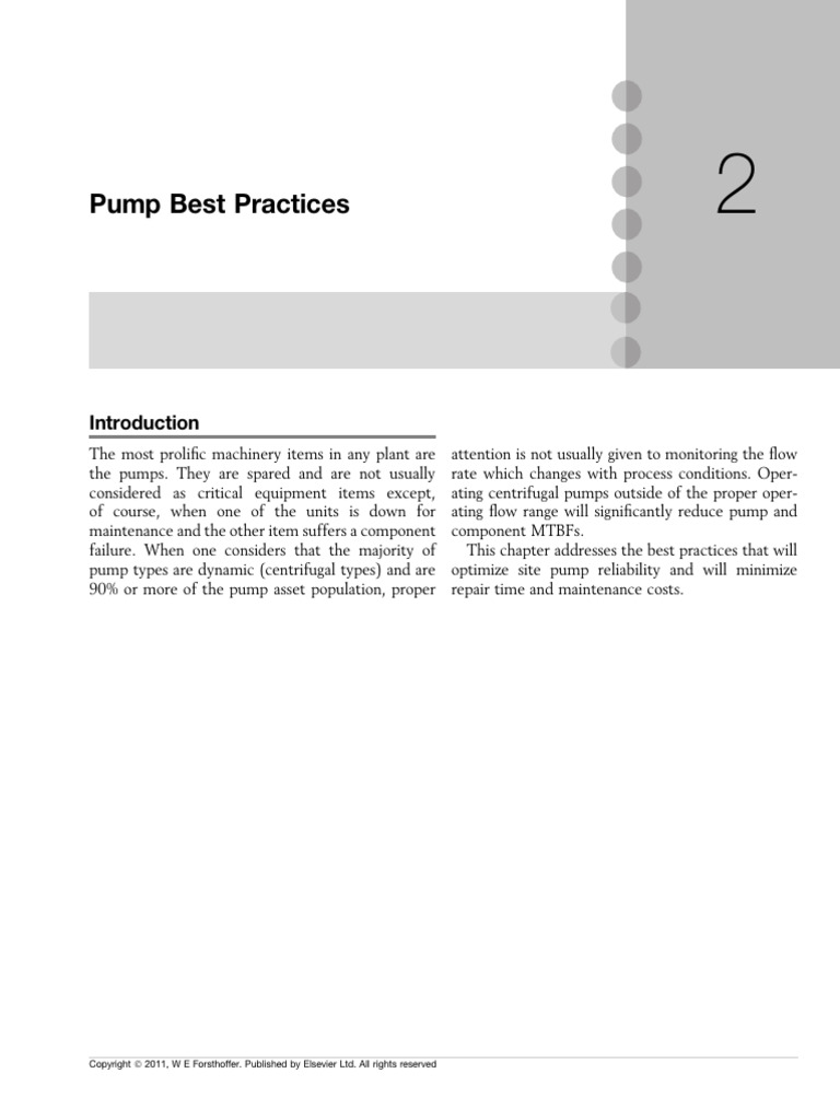 2 - Pump Best Practi - 2011 - Forsthoffer S Best Practice Handbook For Rotating | PDF | Pump ...