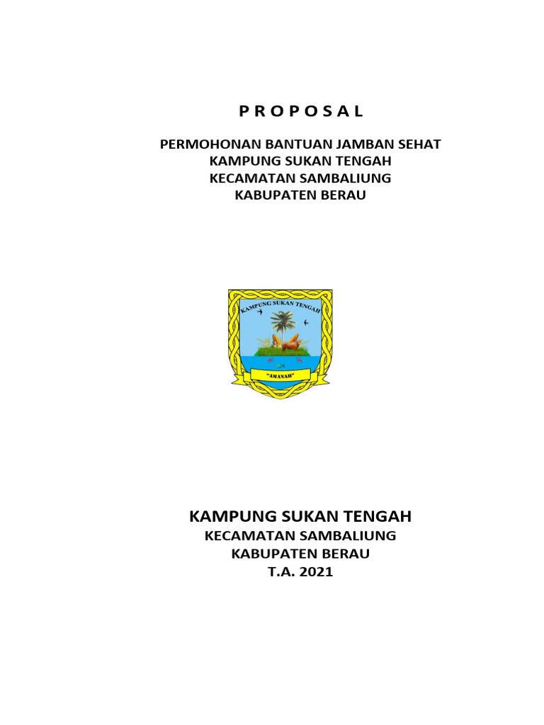 proposal jamban sehat | PDF