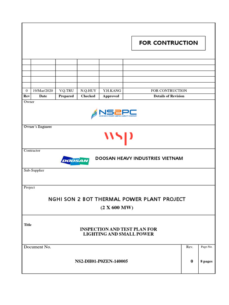 Ns2-Dh01-P0zen-140005 - Itp For Lighting & Small Power System - Rev.0 ...