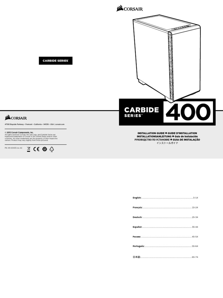 CARBIDE 400C 400Q InstallGuide | PDF