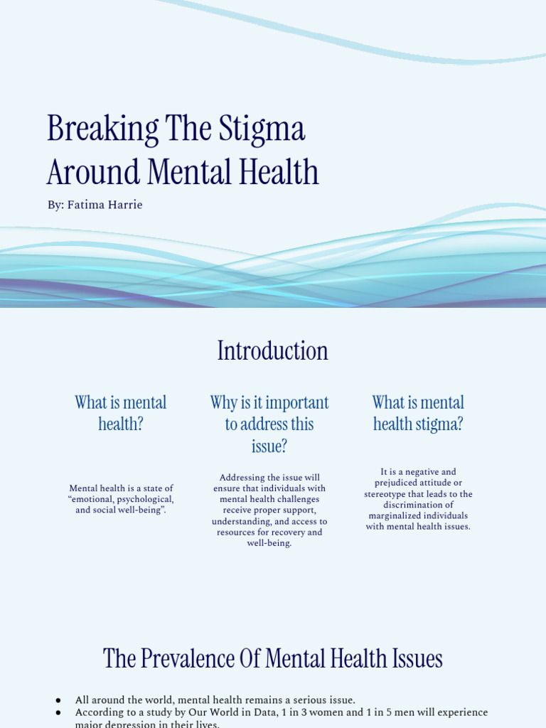 Break Mental Health Stigma Now | PDF | Social Stigma | Mental Health