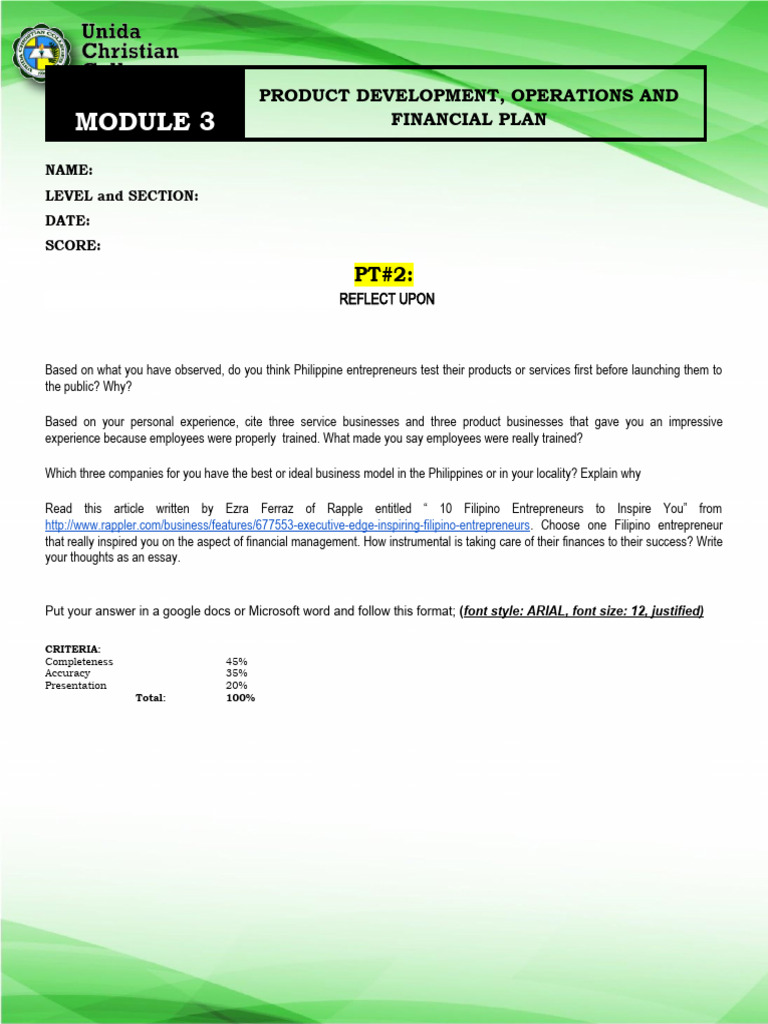 Entrep PT4 | PDF