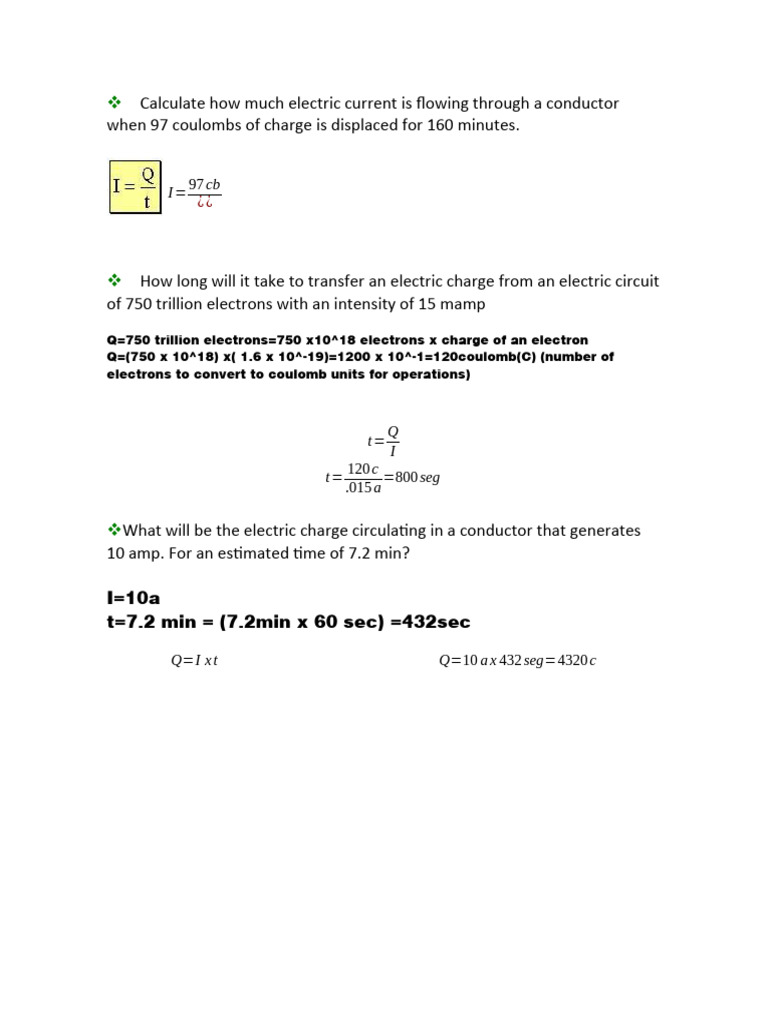 Electricity Problems | PDF | Volt | Capacitance