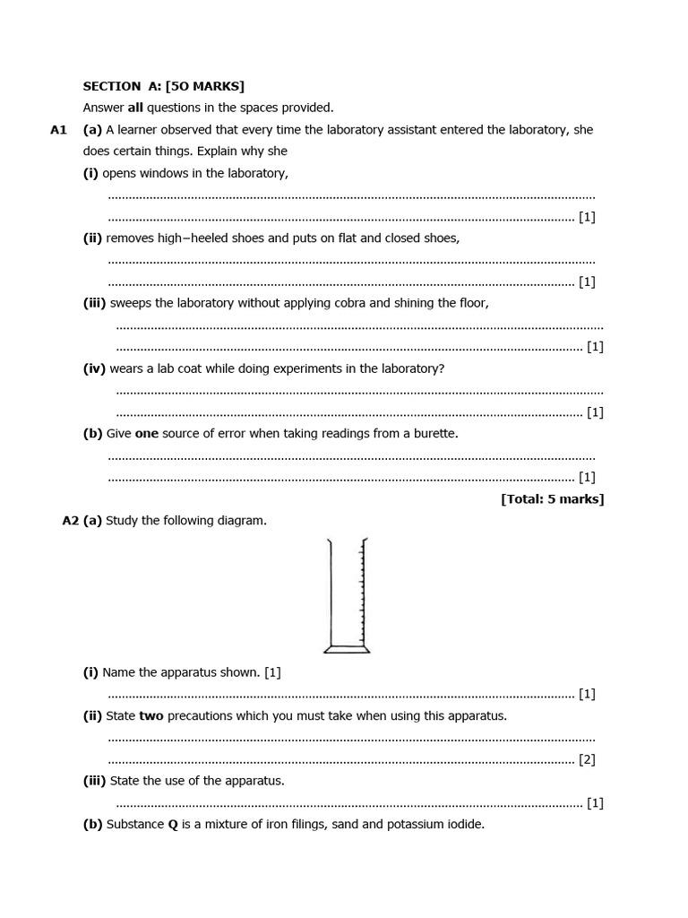Chemistry 5070 2023 Gce Question Paper 2 | PDF | Valence (Chemistry ...
