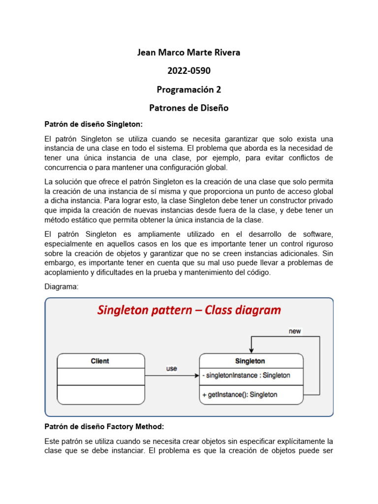 Patrones de Diseño | PDF | Objeto (informática) | Ingeniería de Sistemas
