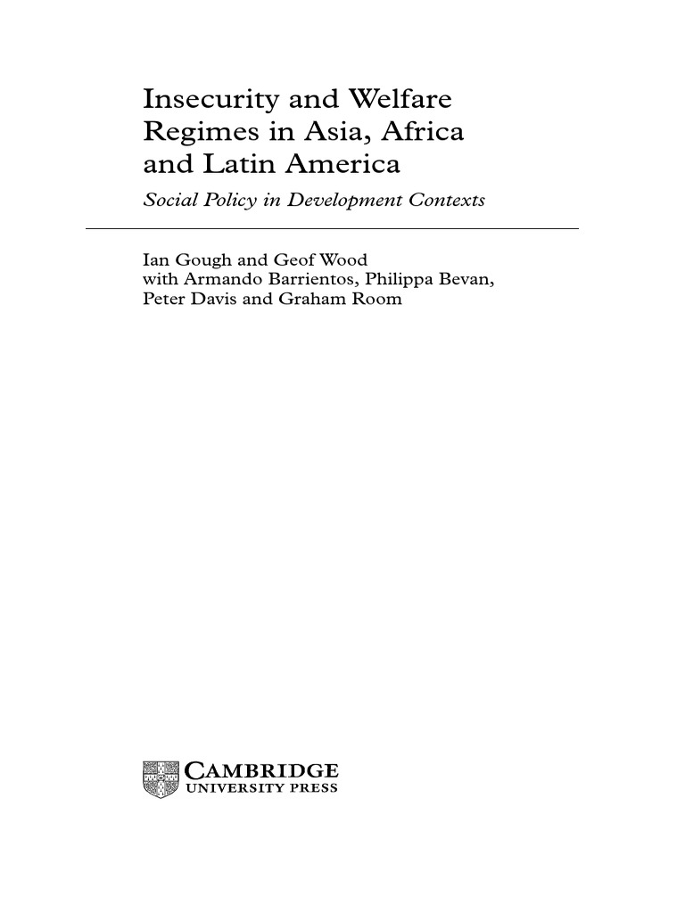 001 Insecurity & WR - Gough Chapter 1 | PDF | Welfare State | Capitalism