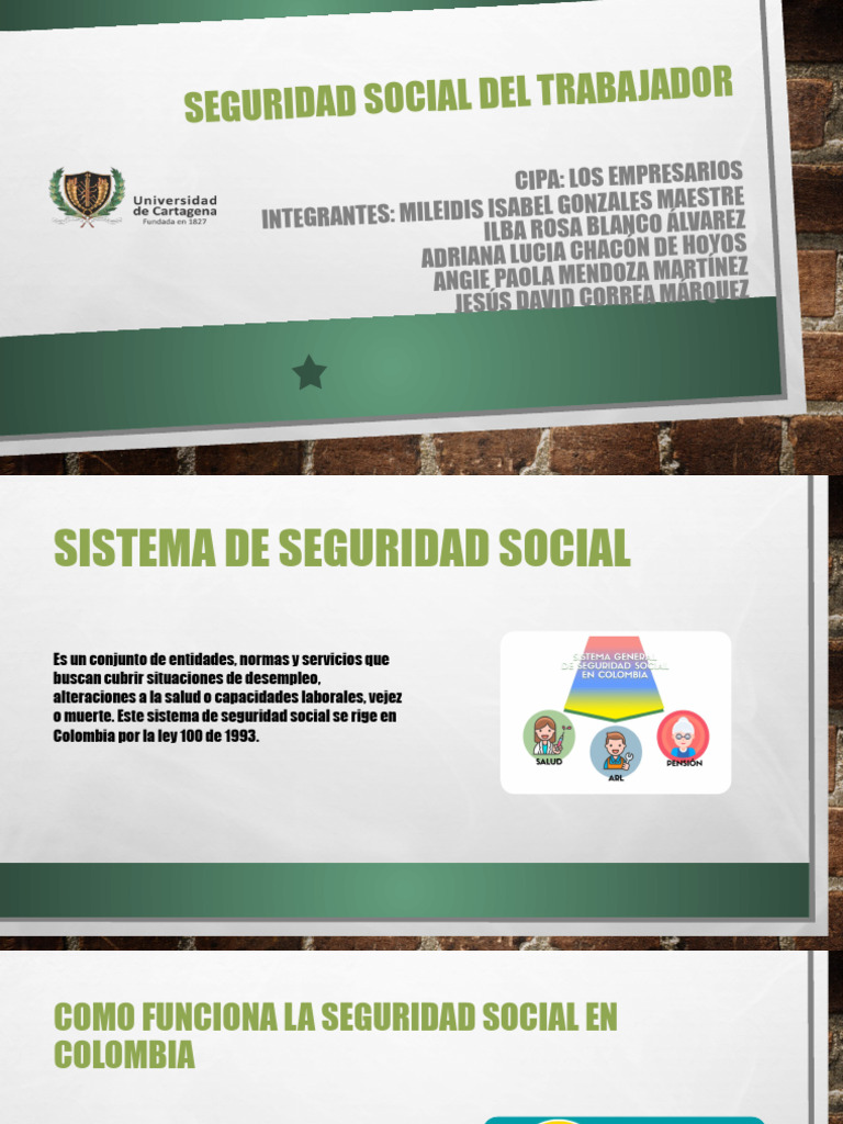 Diapositivas, Seguridad - Social 1 | PDF