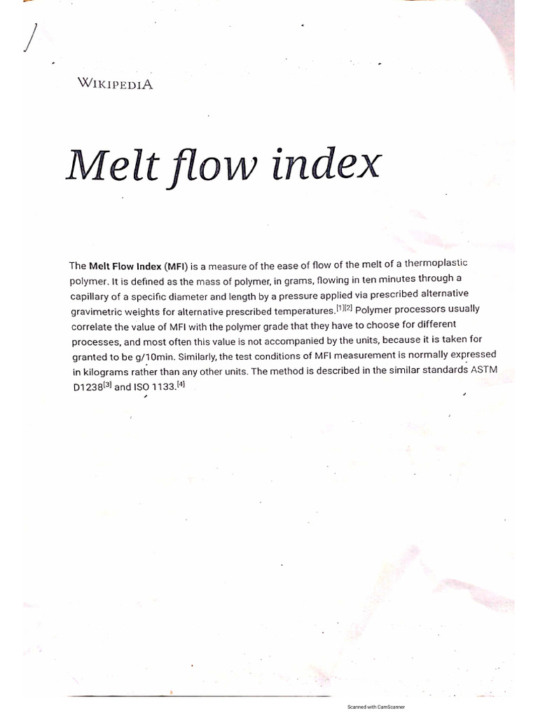 329-Melt Flow Index | PDF