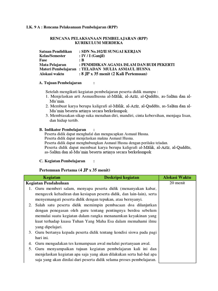 Lk 9 A 9b Gabungan Tugas Doni Arian Pdf