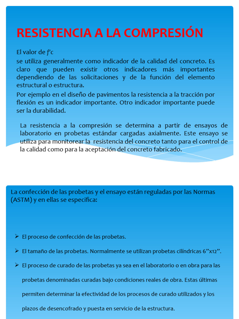 Resistencia A La Compresion Del Concreto y Acero | PDF | Hormigón | Acero