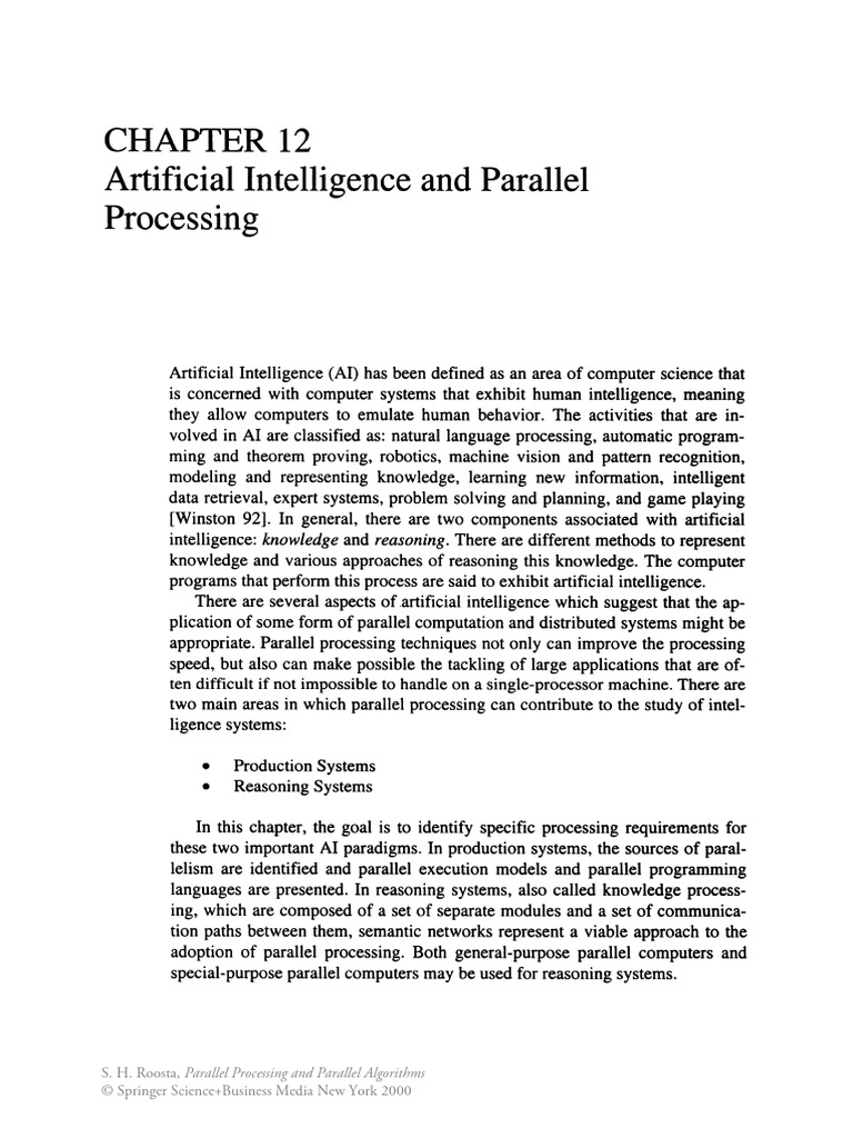 Artificial Intelligence and Parallel Processing: Knowledge Reasoning ...