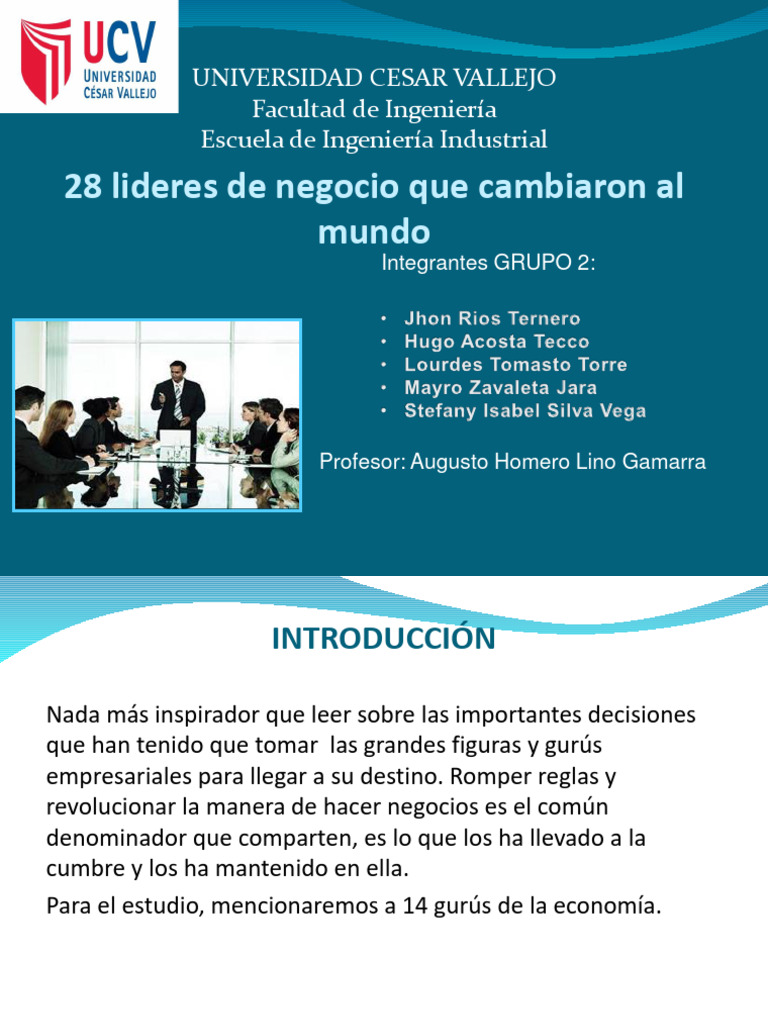 28 Lideres | PDF | Intel | Business