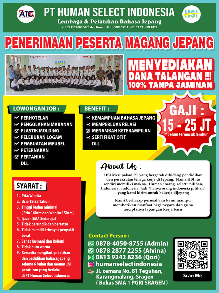 Lowongan Kerja di PT Human Select | PDF