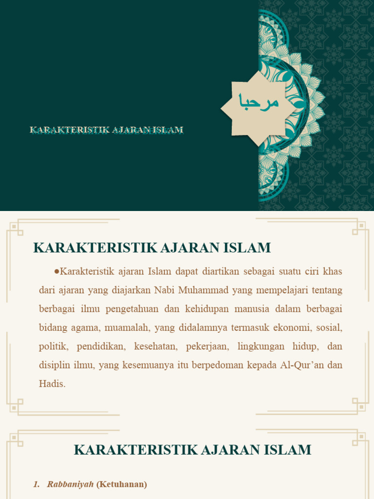 Karakteristik Ajaran Islam | PDF