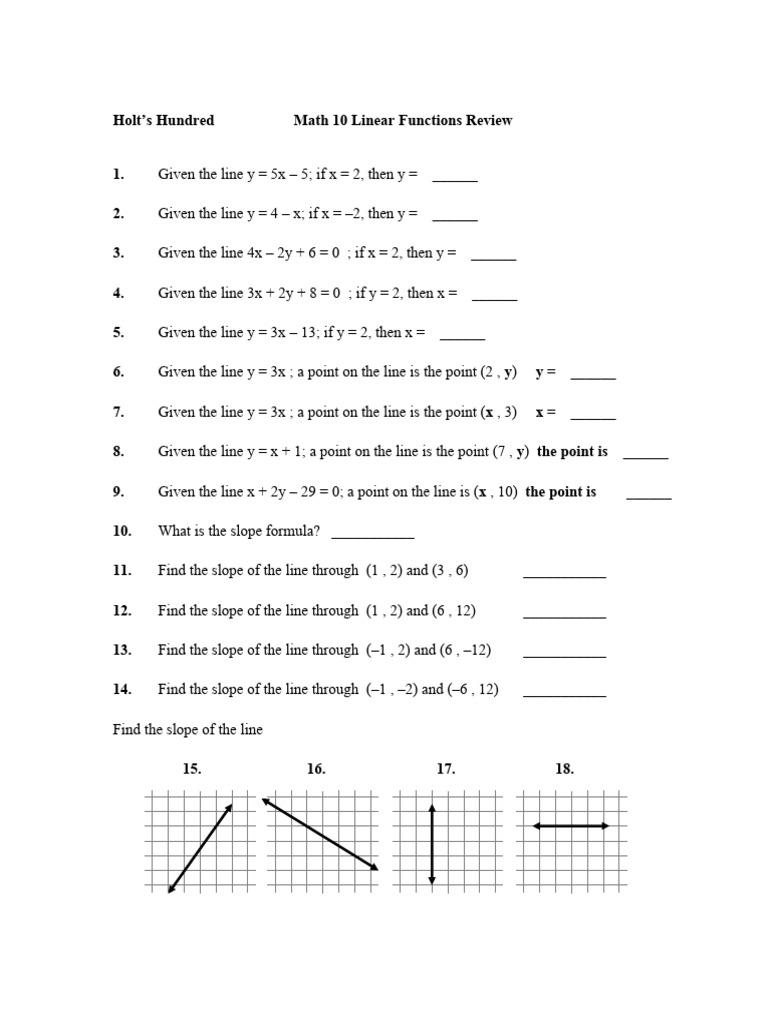 Math 10C Functions REVIEW HH | PDF