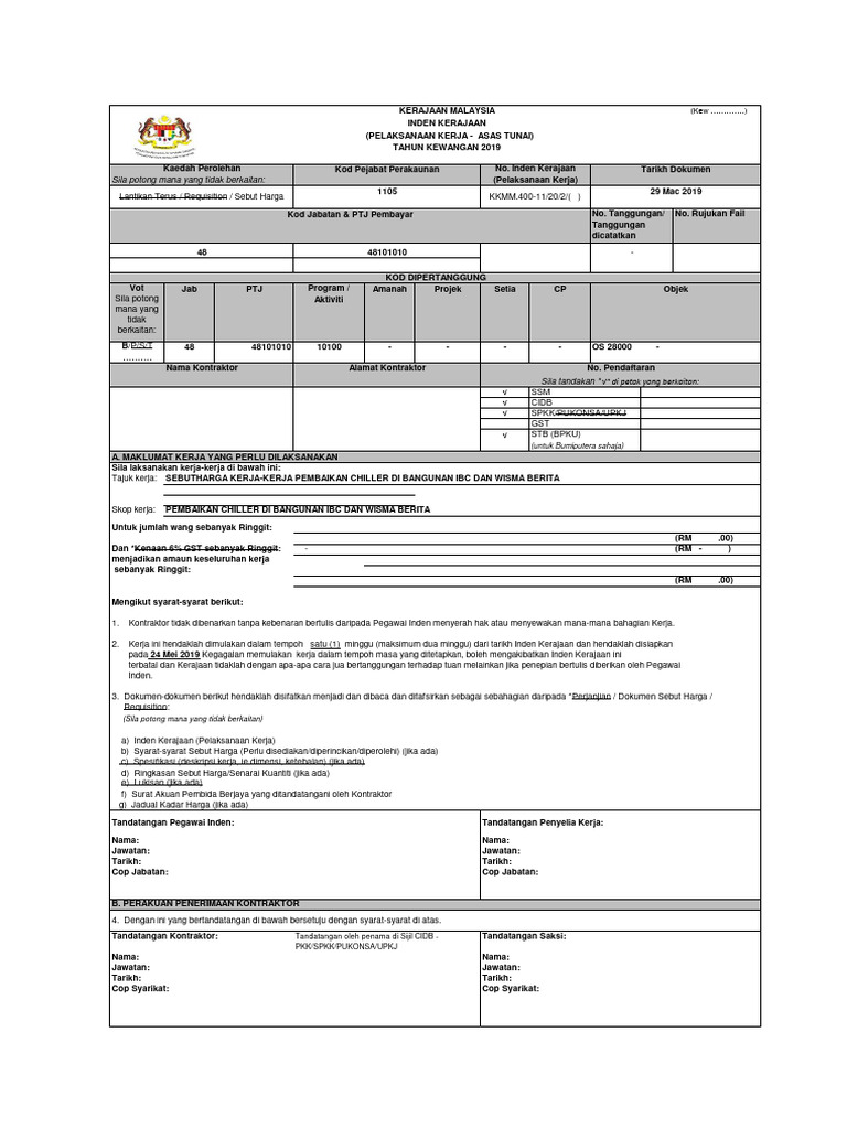 14) LAMPIRAN 6 - Contoh Inden | PDF