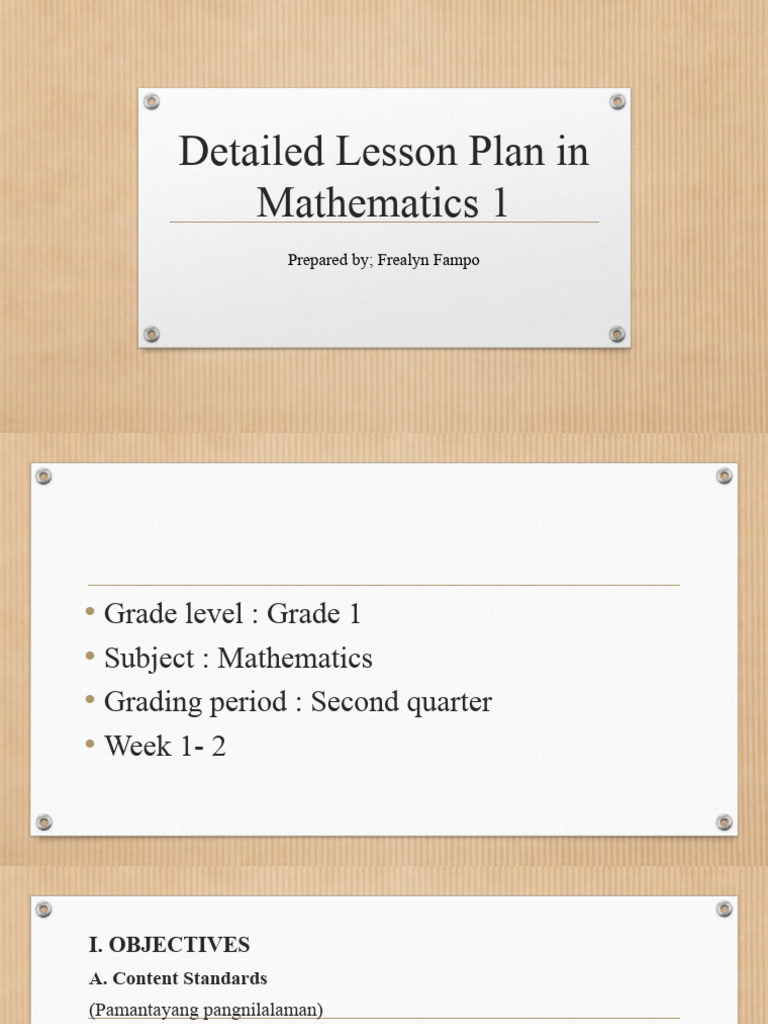 Detailed Lesson Plan in Mathematics | PDF