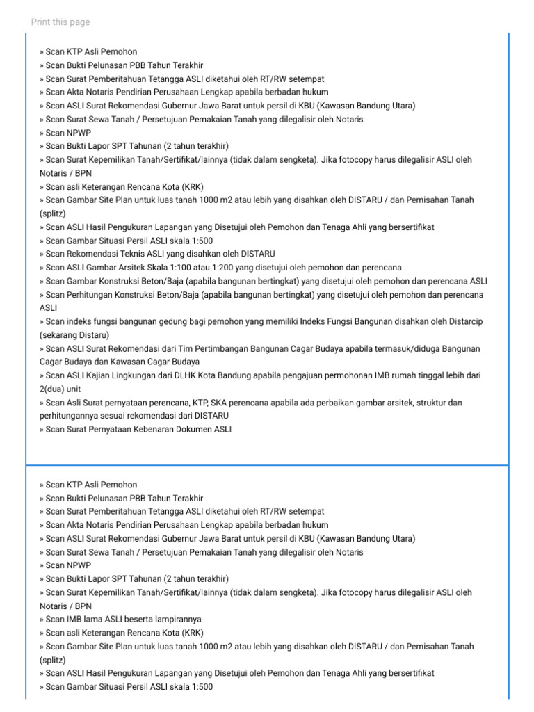 PERIZINAN DPMPTSP KOTA BANDUNG | PDF