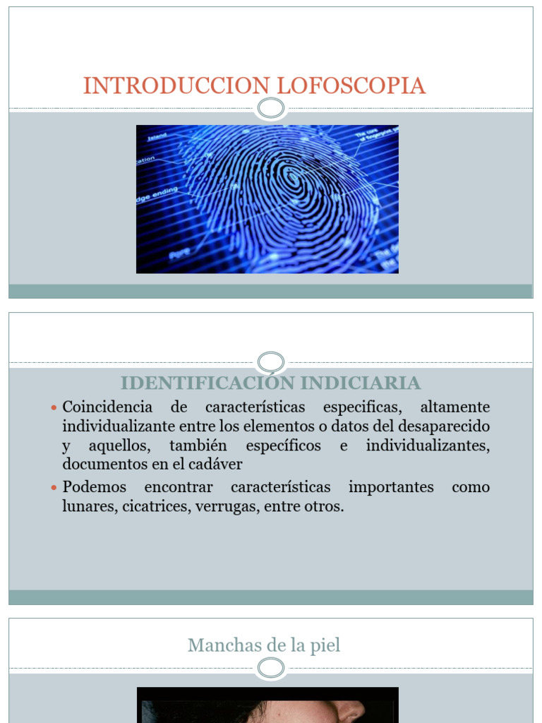 Identificación Forense: Métodos y Normativas | PDF | Huella dactilar