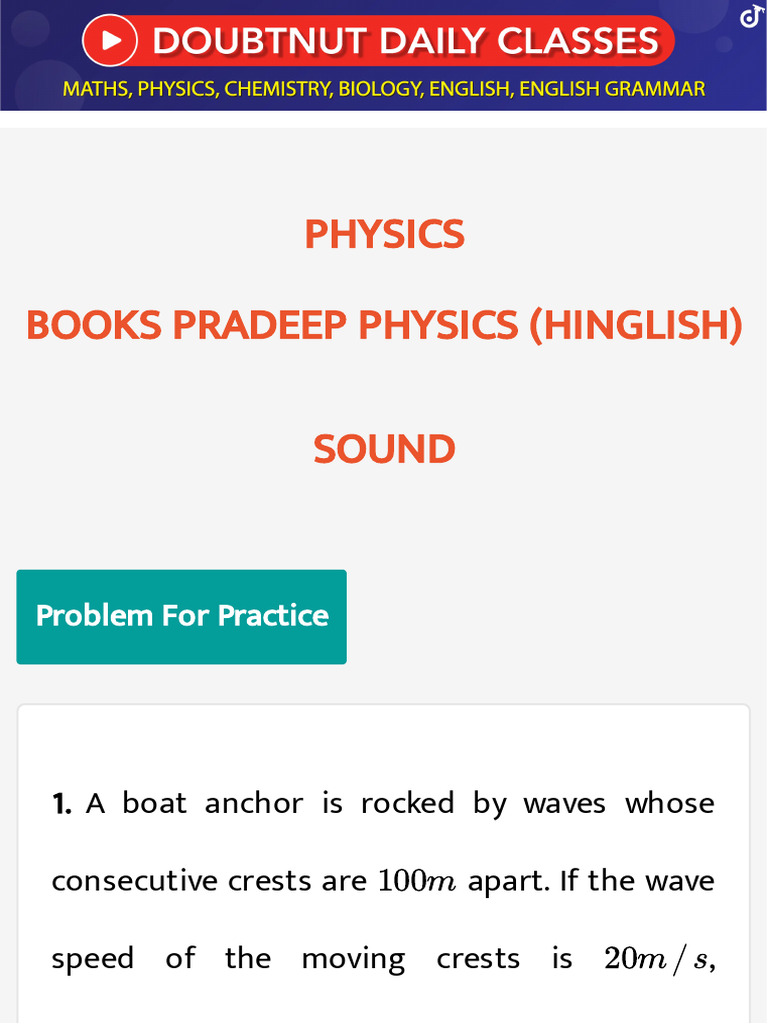 Books Doubtnut Question Bank | PDF