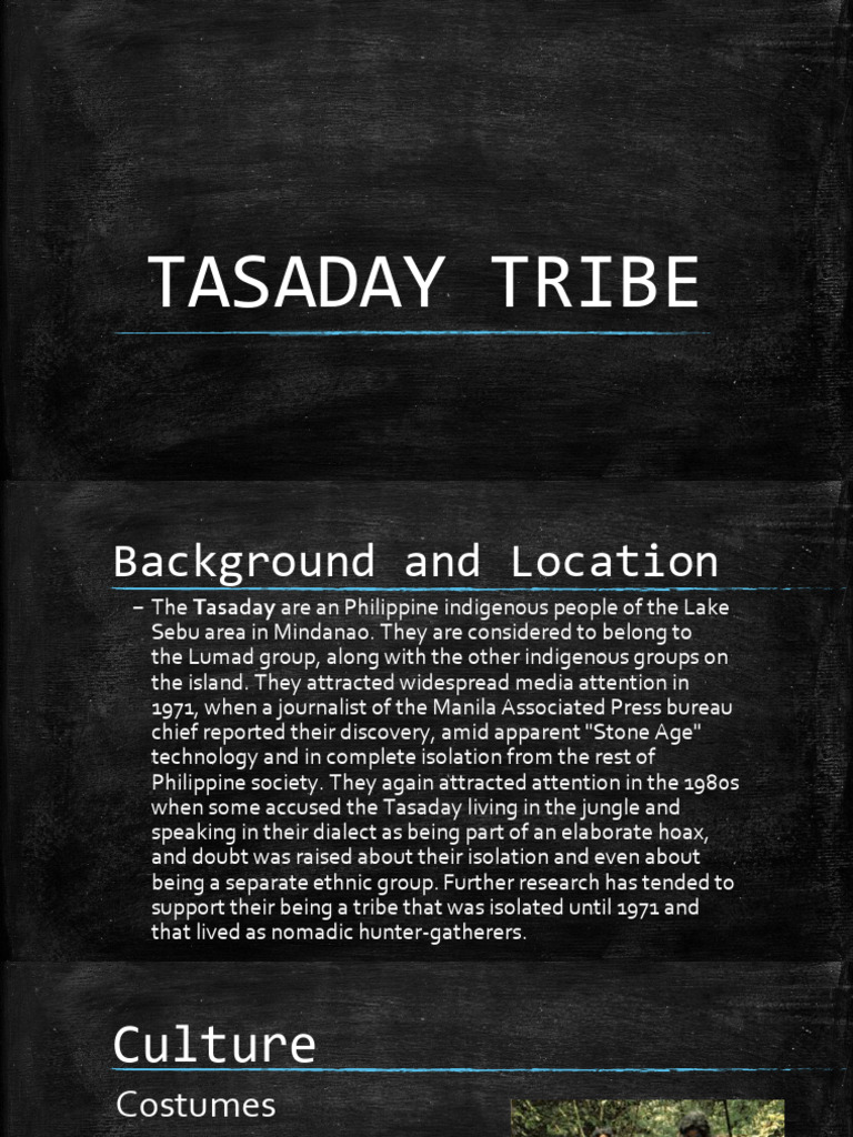 Tasaday Tribe: History and Culture | PDF | Home & Garden | Science ...