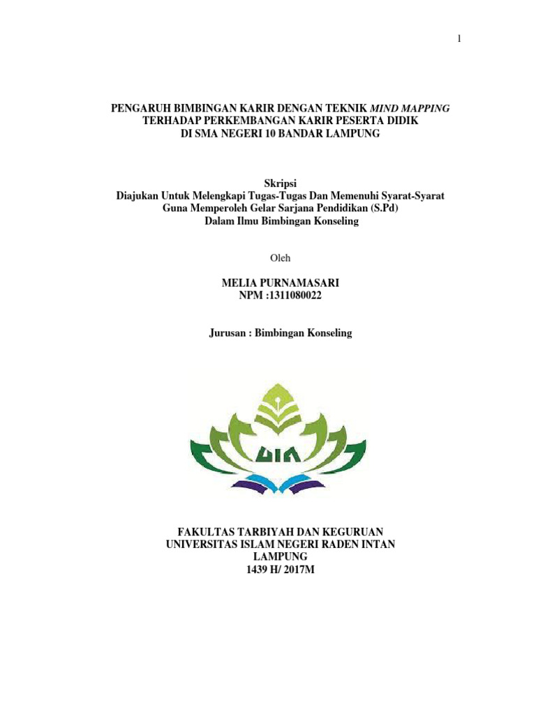 Bimbingan Karir Mind Mapping di SMA | PDF | Karier & Perkembangan