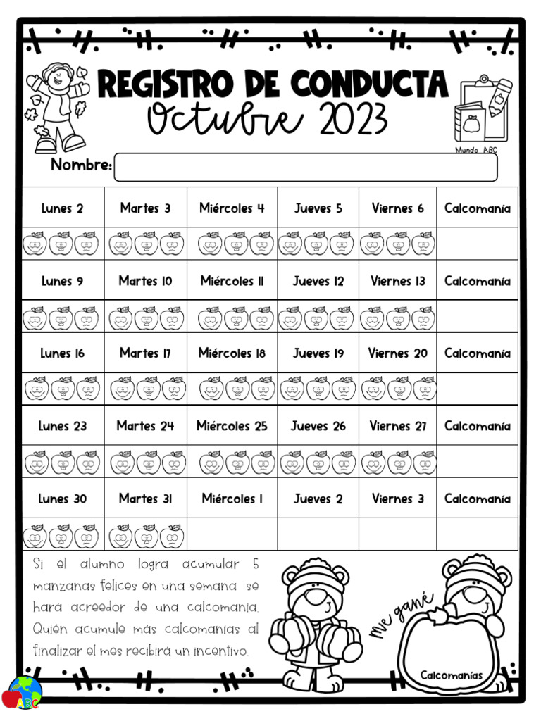 89.registro de Conducta | PDF