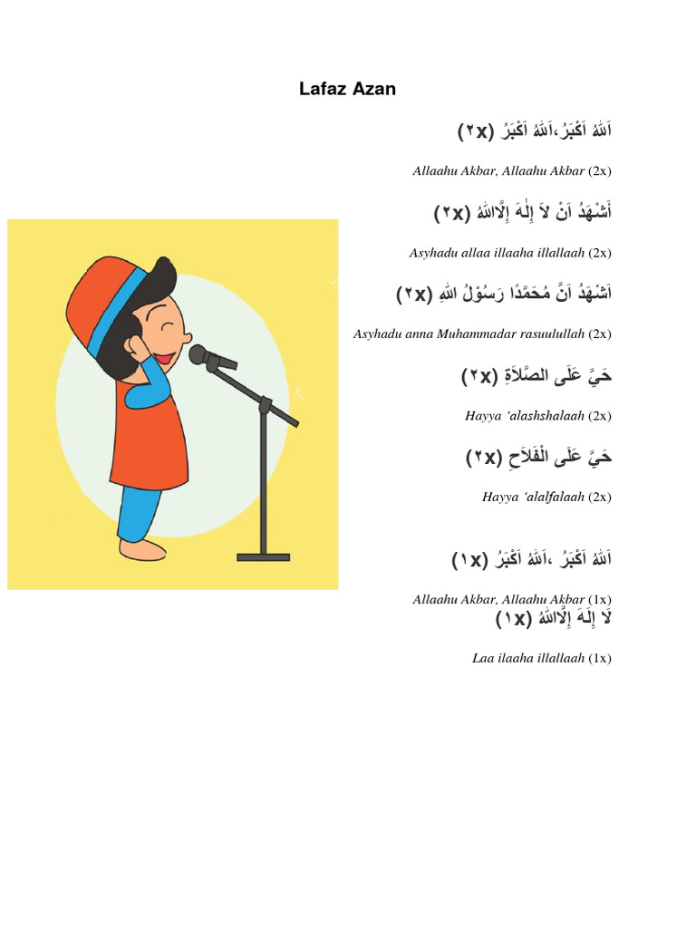 Panduan Azan dan Iqomah | PDF