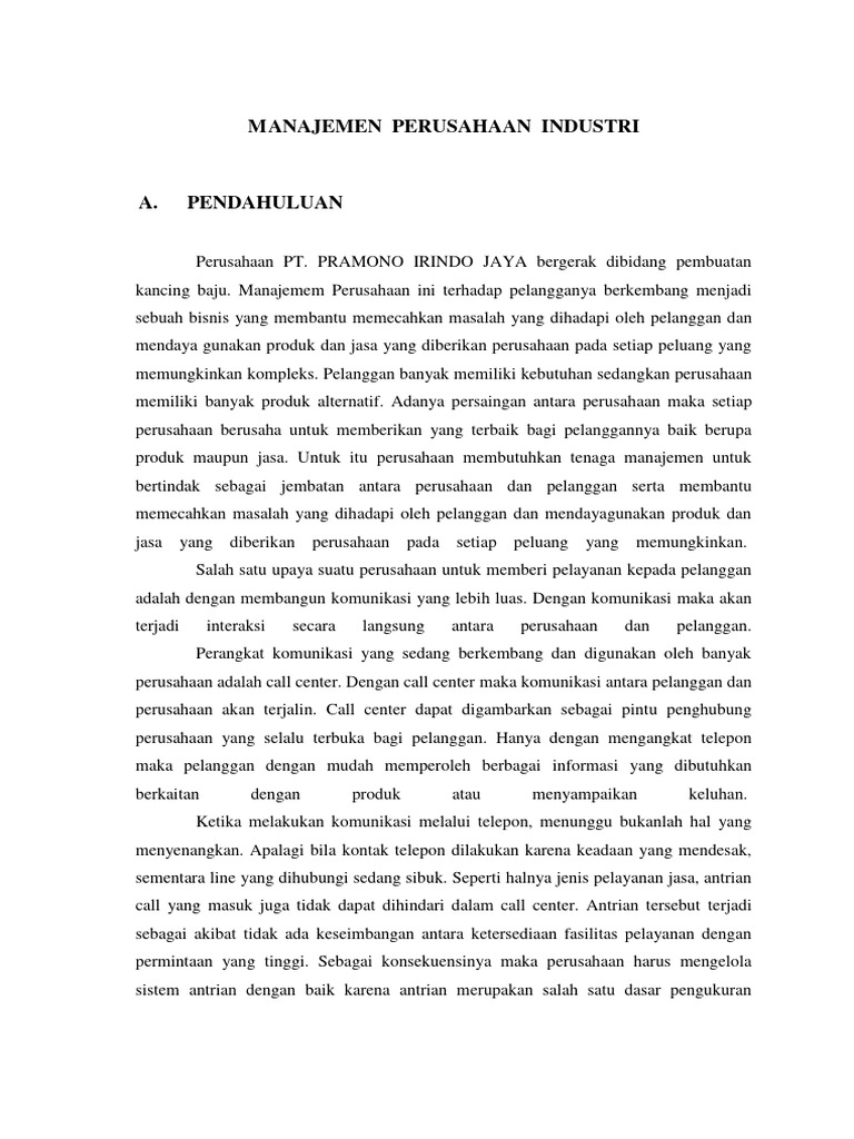 Modul 1 MANAGEMEN MPI | PDF