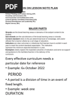 GES Lesson Plan Notes Basic 5 Week 5 Term1 | PDF | Learning | Word