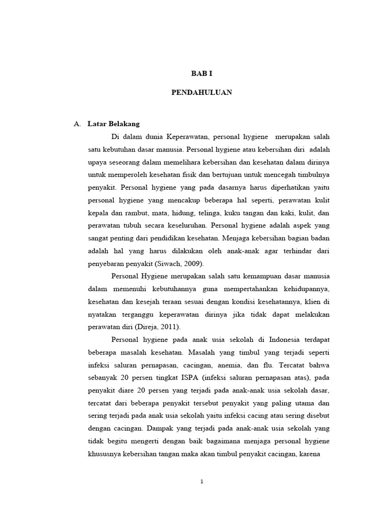 Personal Hygine | PDF