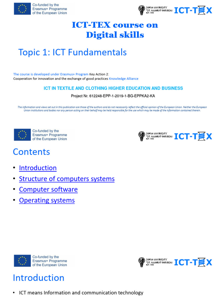 ICT Topic01-ICT Fundamentals | PDF | Software | Information Technology