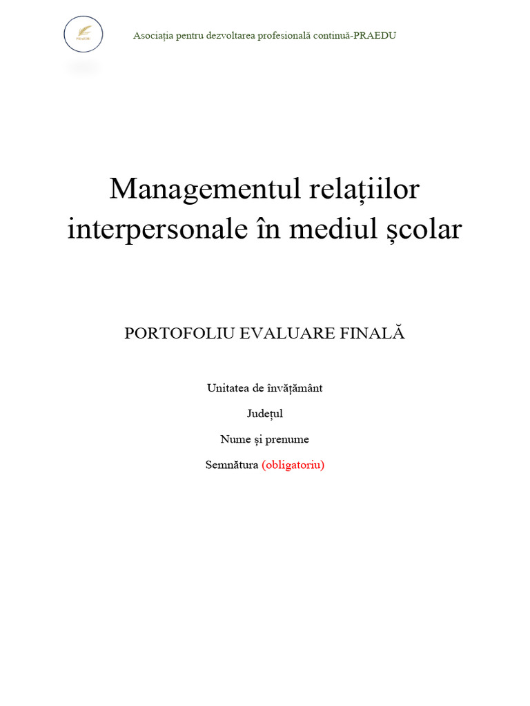 PORTOFOLIU | PDF