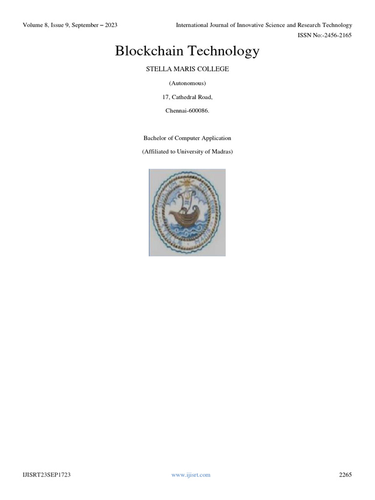 Blockchain Technology | PDF | Bitcoin | Key (Cryptography)